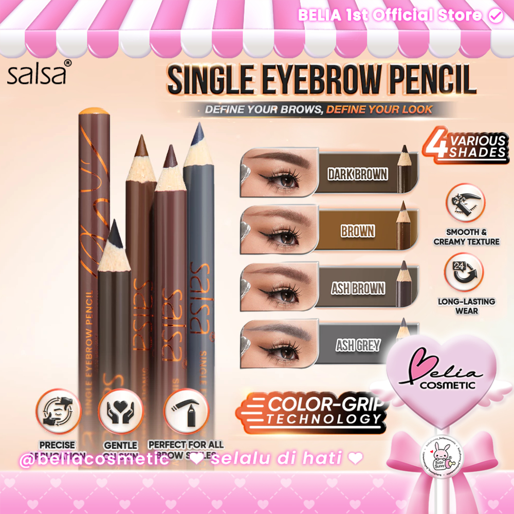 Jual BELIA SALSA Single Eyebrow Pencil | Pensil Alis Creamy ...