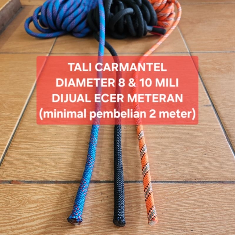 Jual ECER PER METER TALI CARMANTEL STATIS PANJAT TEBING - CLIMBING ...