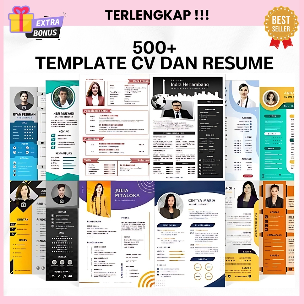 Jual 500+ Template CV Resume | Template Curiculum Vitae | Template ...