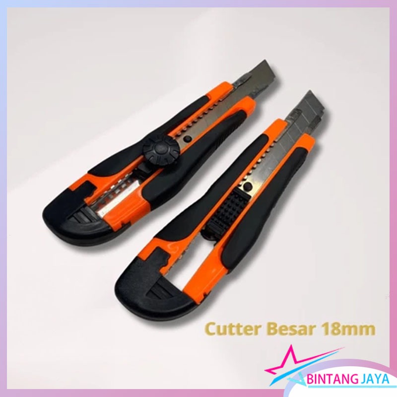 Jual Pisau Cutter Pres Besar Murah / Pisau Cutter Dorong Bagus Murah ...