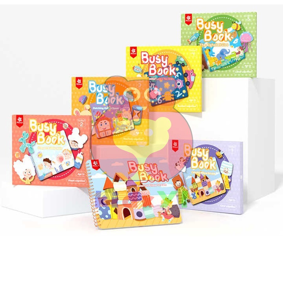 Jual Mainan Anak Edukasi Busy Book Level 1/2/3/4/5/6/7 DIY Quiet Book ...