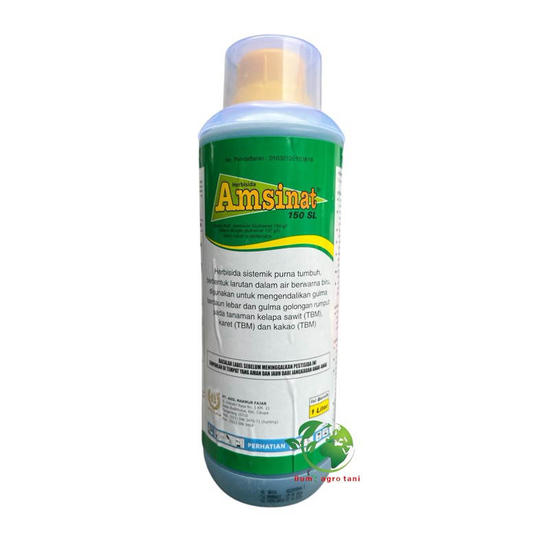 Jual HERBISIDA AMSINAT 150 SL 1 LITER PEMBASMI RUMPUT LULANGAN TEKI ...