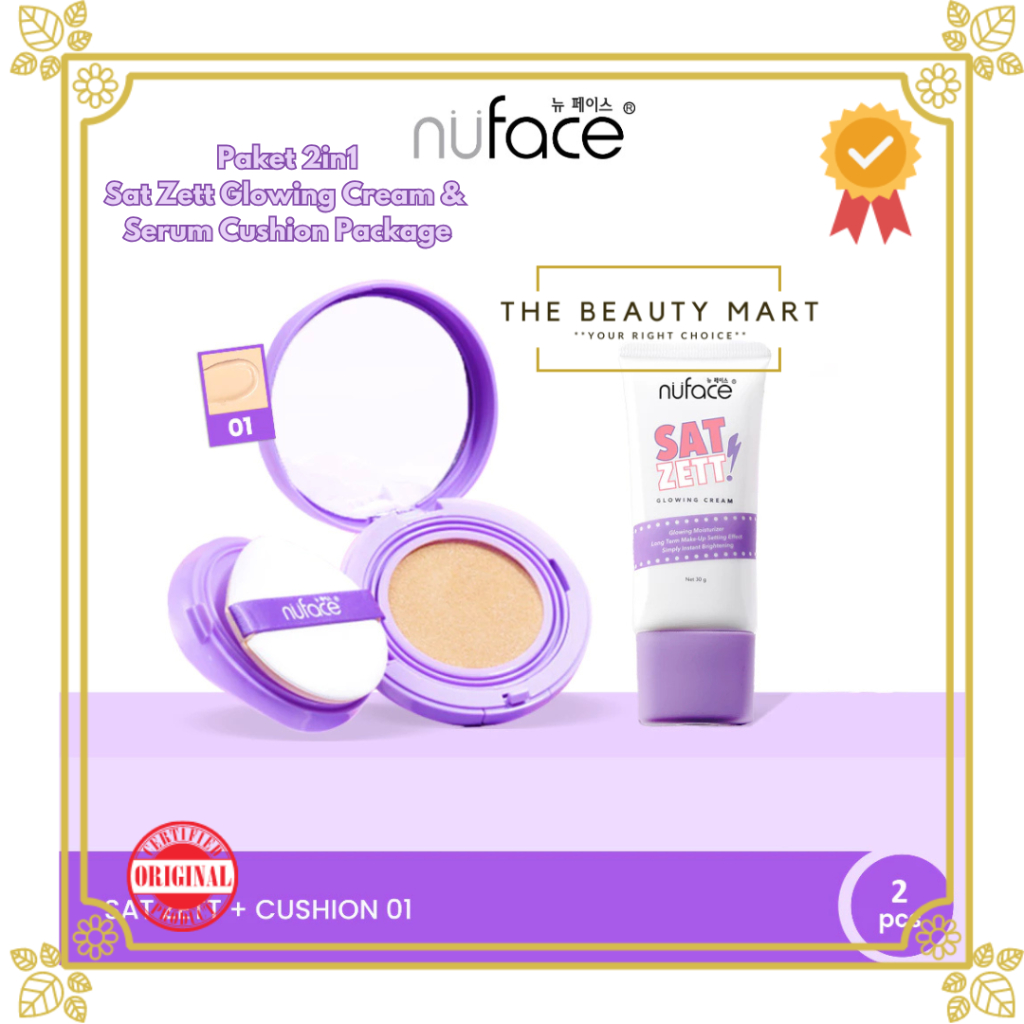 Jual PAKET 2IN1 Nuface Sat Zett Glowing Cream & Serum Cushion Package ...