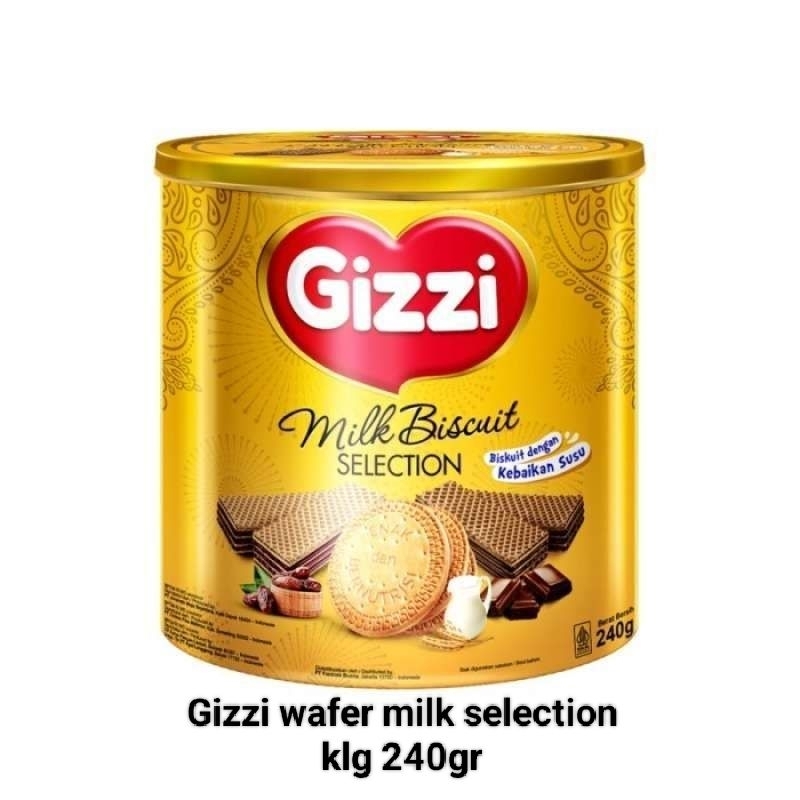 Jual Gizzi wafer milk selection 240gr | Shopee Indonesia