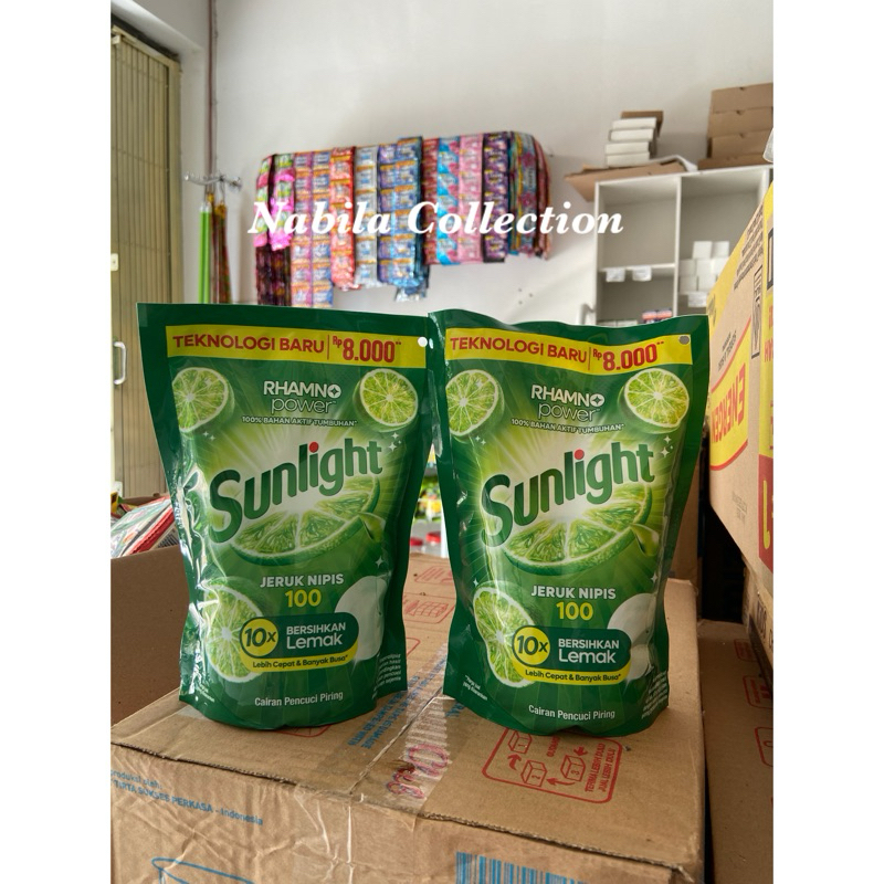 Jual [NC] Sunlight Pencuci Piring 8000 375ml | Shopee Indonesia