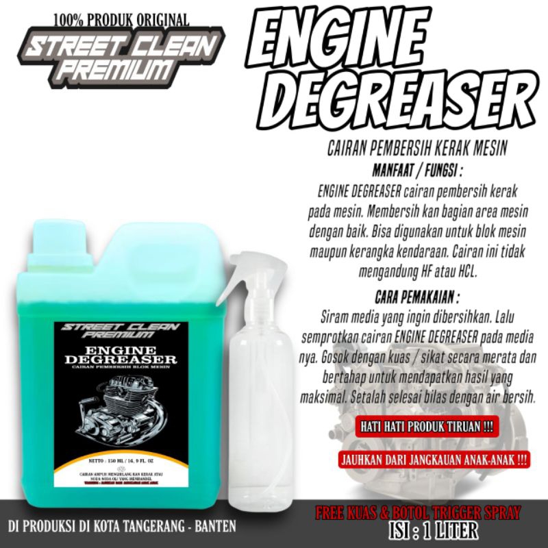 Jual ENGINE DEGREASER 1 LITER CAIRAN PEMBERSIH KERAK MESIN | Shopee Indonesia