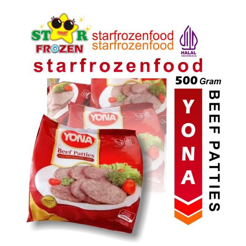 Jual YONA BEEF PATTIES 500GR / PATTIES BURGER YONA | Shopee Indonesia