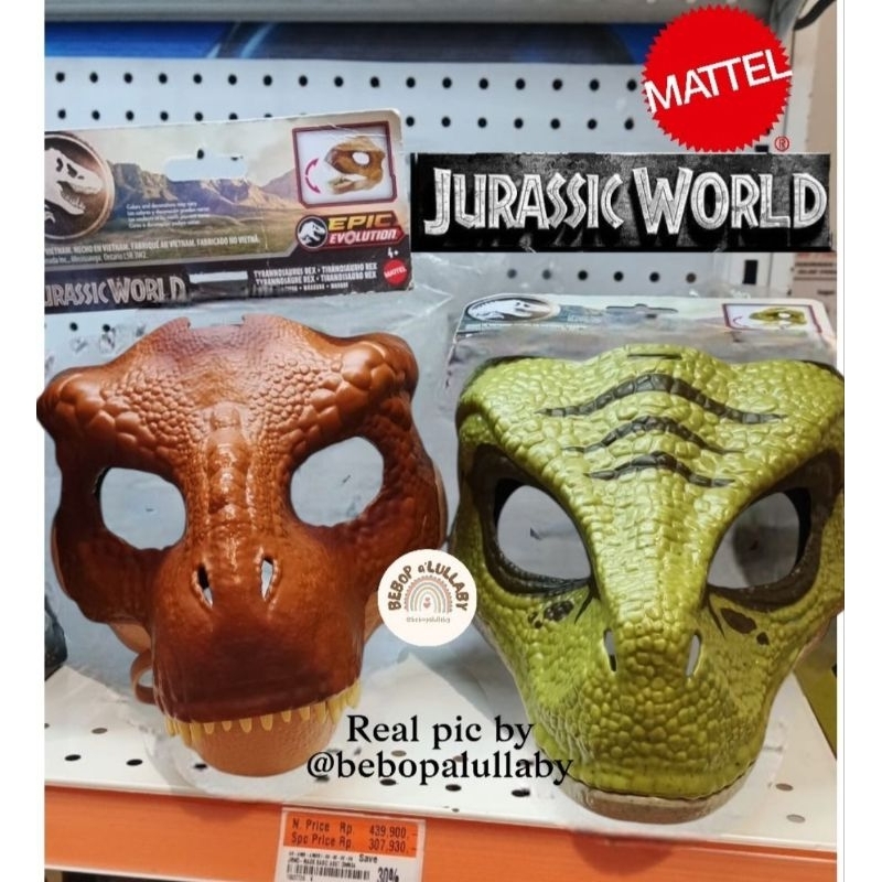 Jual [100% ORIGINAL MATTEL] JURASSIC WORLD DINO BASIC MASK TOPENG ...