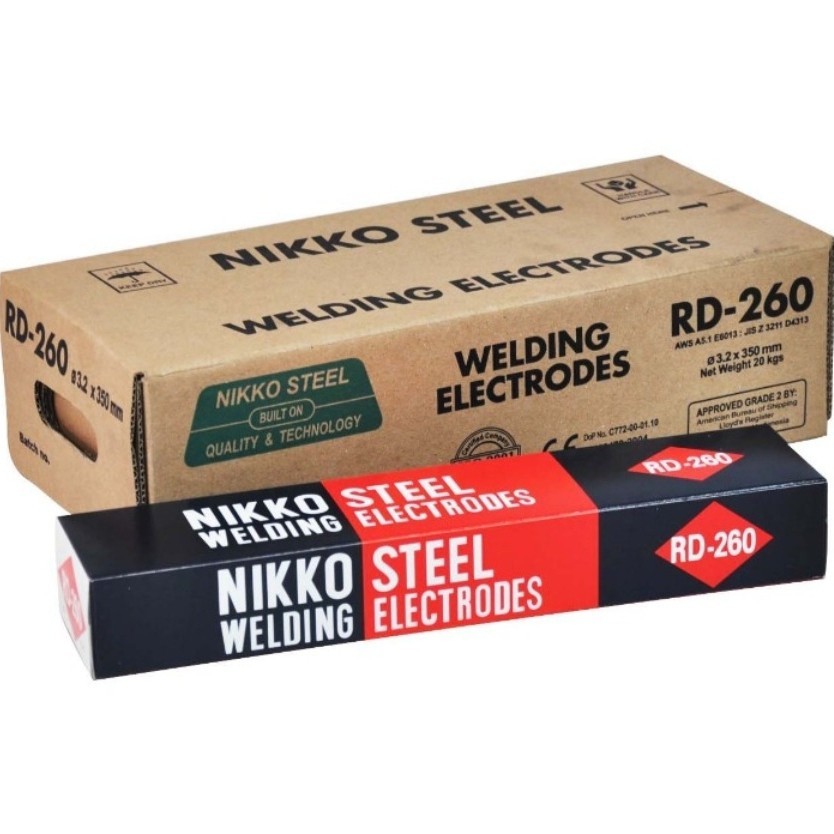 Jual KAWAT LAS NIKKO STEEL RD 460 2,6 MM @1 KG Nikko Steel Welding Electrodes | Shopee Indonesia