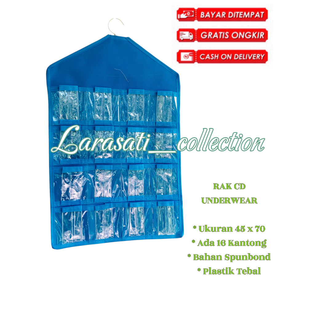 Jual Rak CD Polos / Tempat Underwear Gantung Murah | Shopee Indonesia