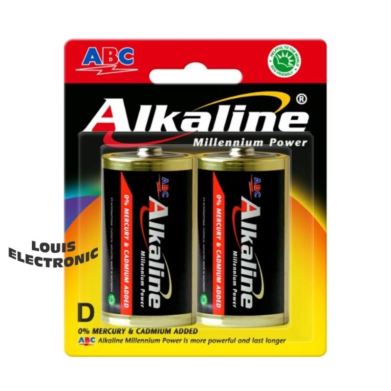 Jual Baterai Battery Batre ABC ALKALINE BESAR Tipe D R20 ( 2 Pcs ...