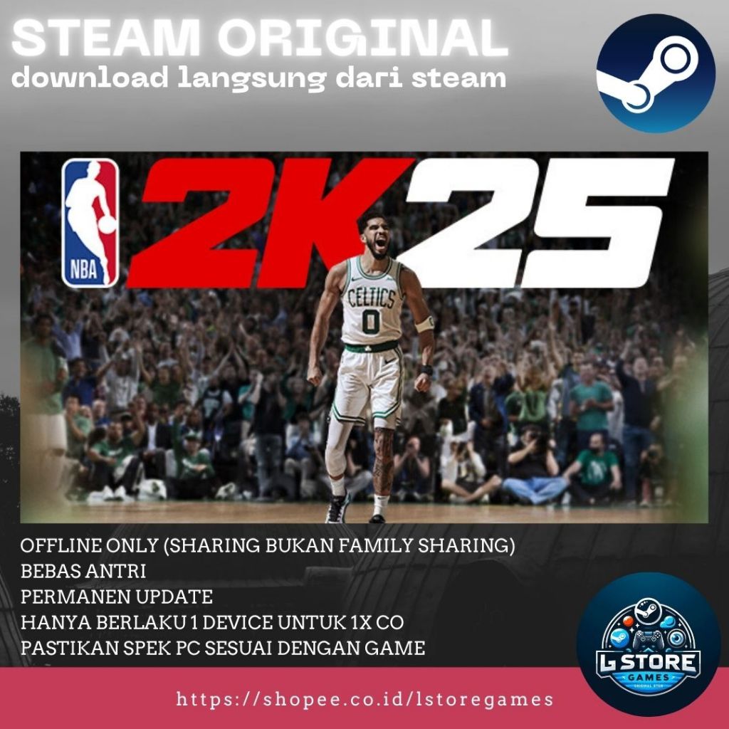 Jual NBA 2K25 Standard Edition Game PC Sharing Original Offline ...