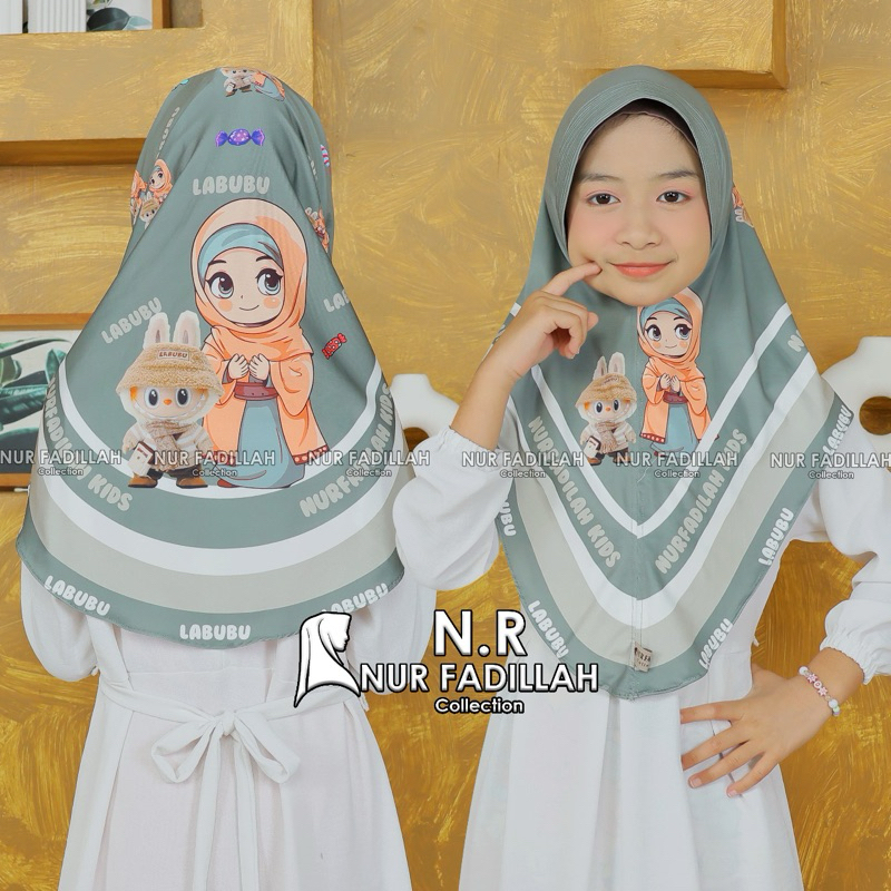 Jual Hijab Anak original Labubu Sk23 hello kitty | Shopee Indonesia