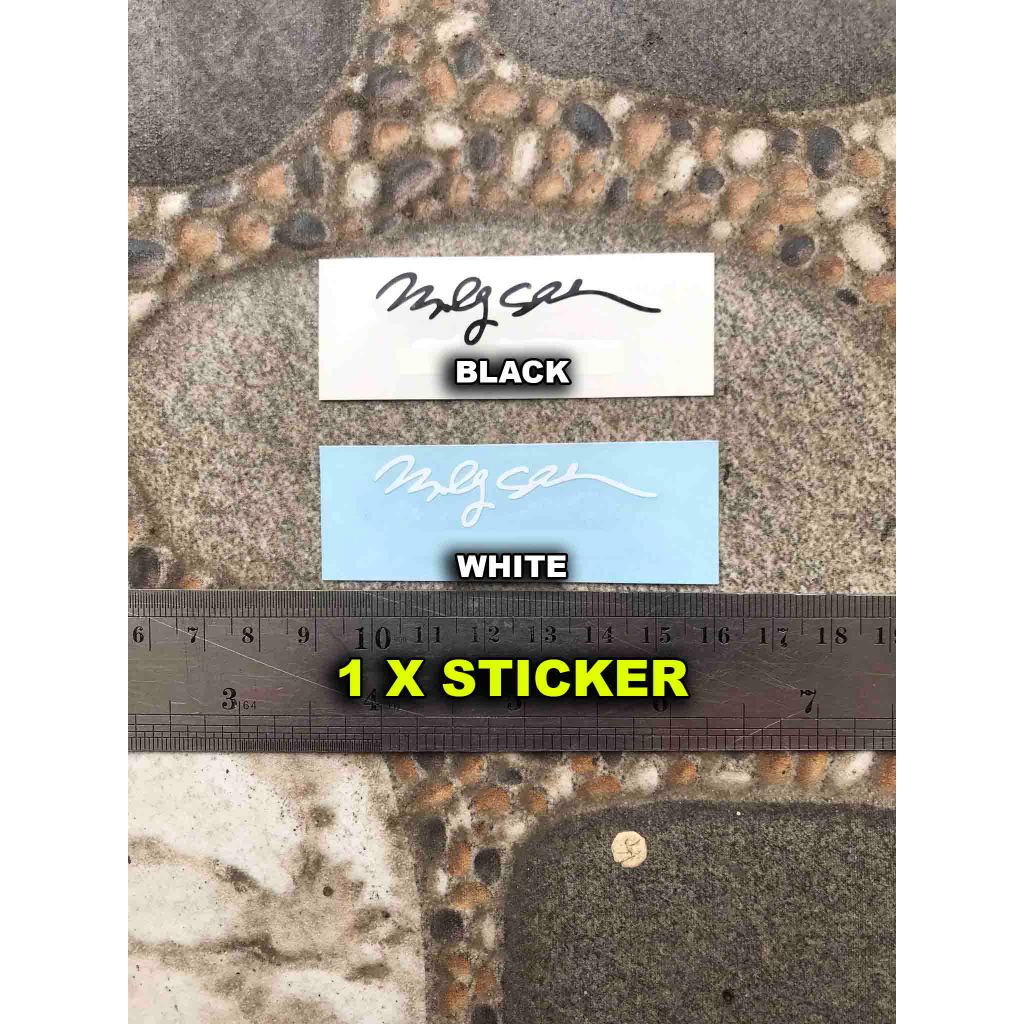 Jual Billy Sheehan Signed Sticker Signature Autograph Logo Headstock ...