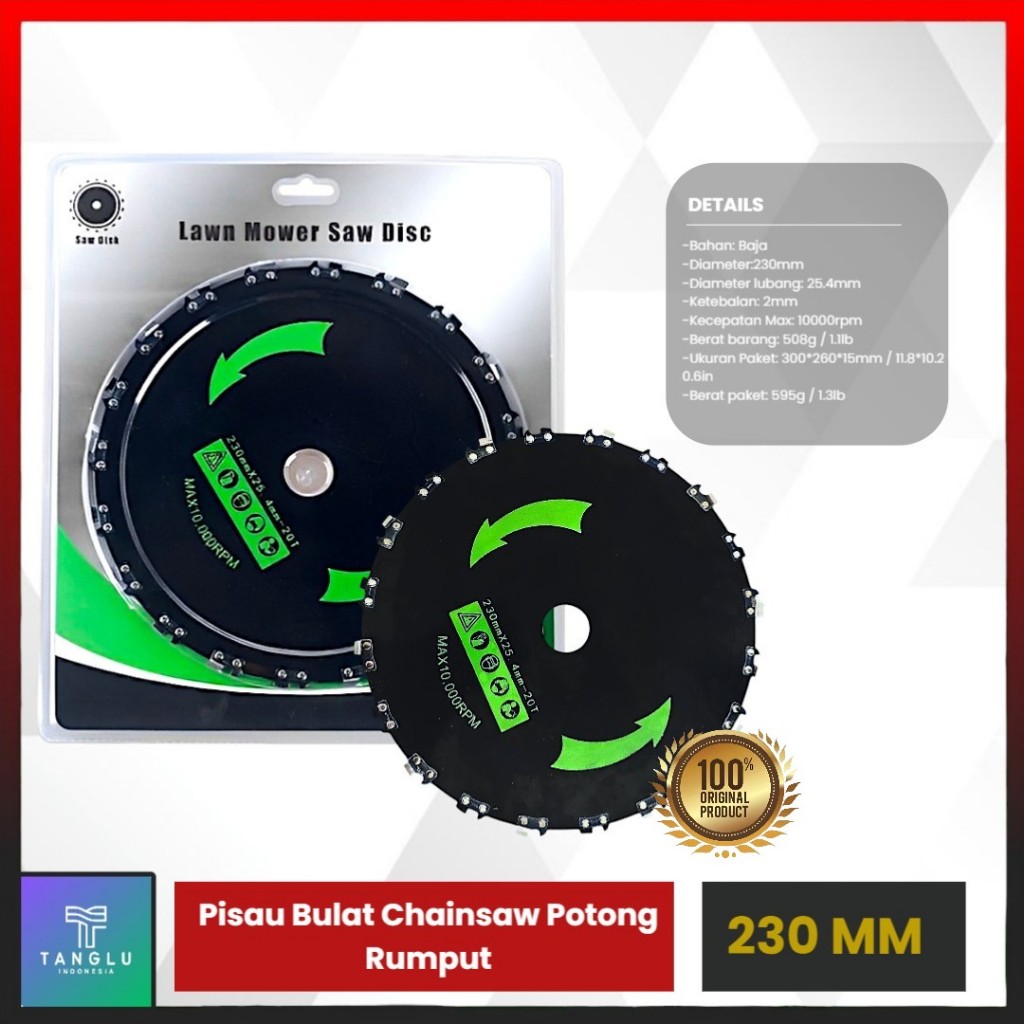 Jual Mata Pisau Bulat Potong Rumput Model Chainsaw | Shopee Indonesia