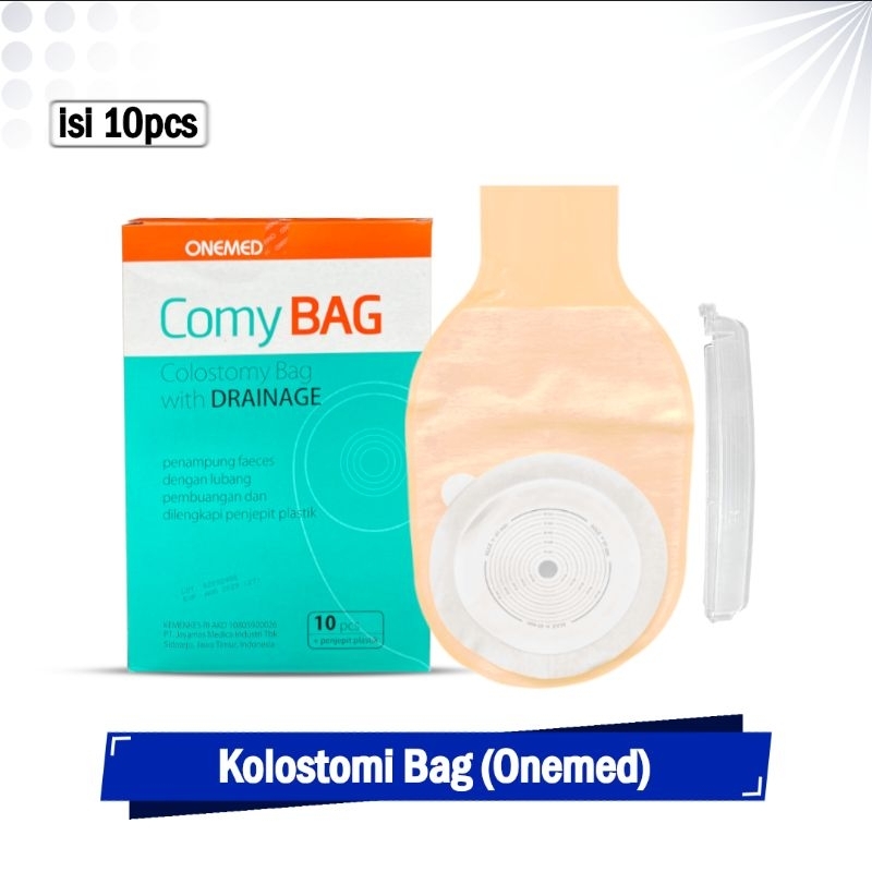 Jual Comy Bag With Drainage OneMed Kantong Kolostomi Double Perekat Box ...