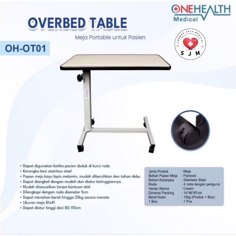 Jual OVERBED TABLE ONE HEALTH / MEJA MAYO ONE HEALTH / MEJA MAKAN ONE ...
