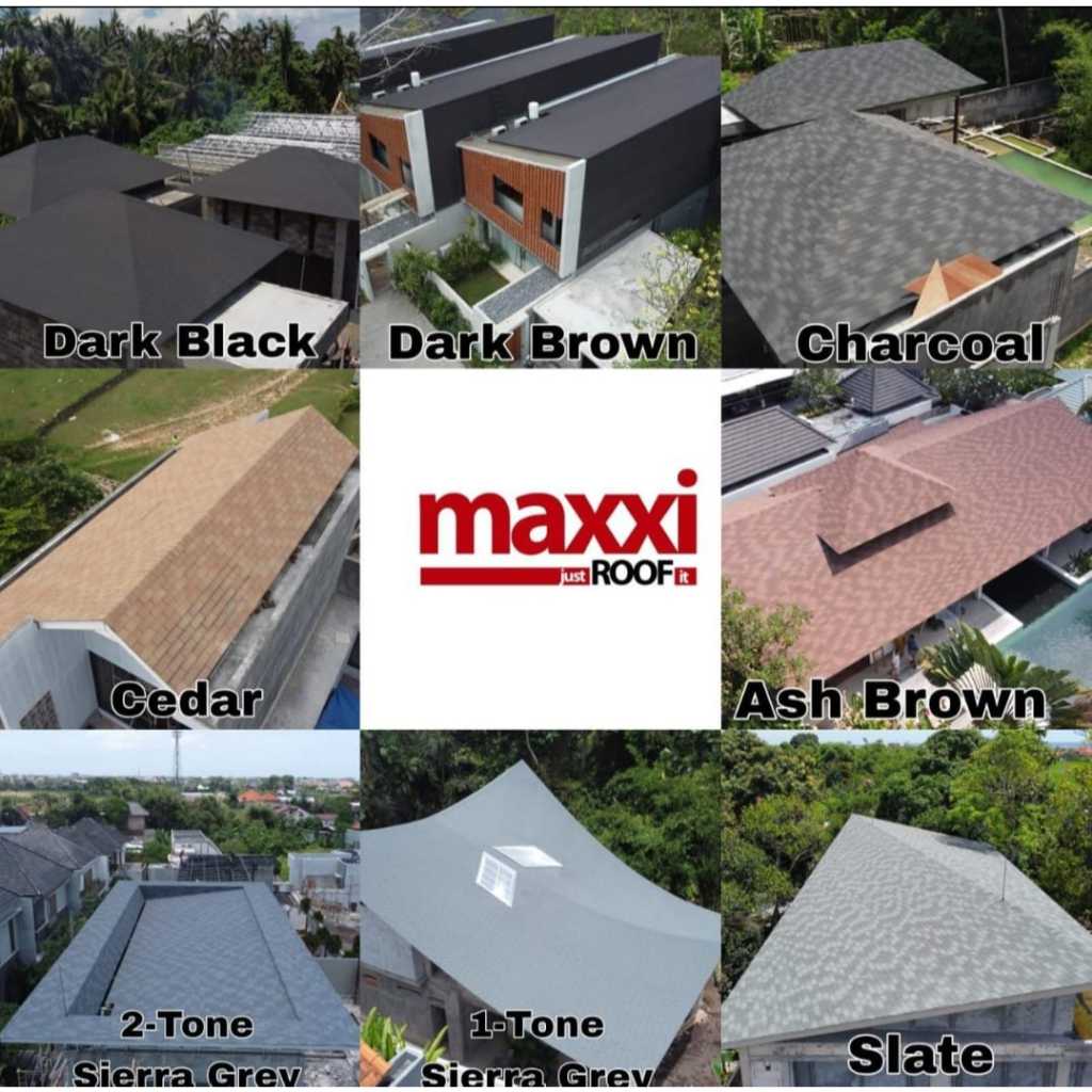 Jual Atap Genteng Bitumen Maxxi Roof 3-Tab Shingles | Shopee Indonesia