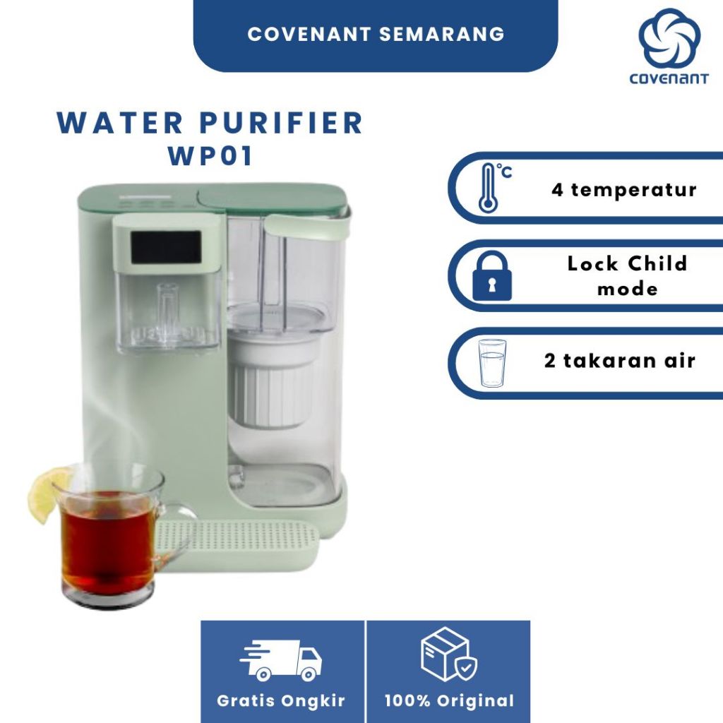 Jual Covenant WP01 Water Purifier & Dispeneser 2in1 With Filter penjernih air minum | Shopee ...