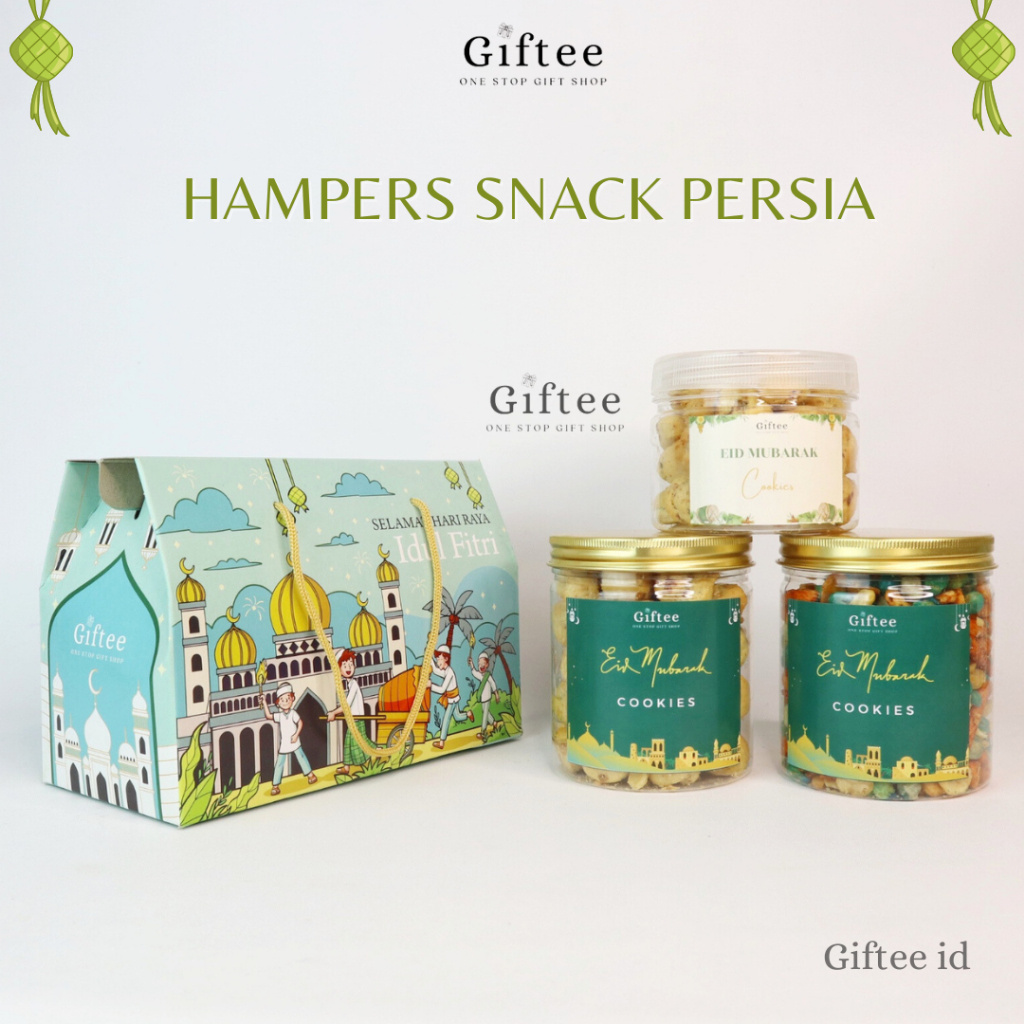 Jual HAMPERS LEBARAN PERSIA SNACKS PREMIUM ISI 2 JAR MIX NUT SOES ...