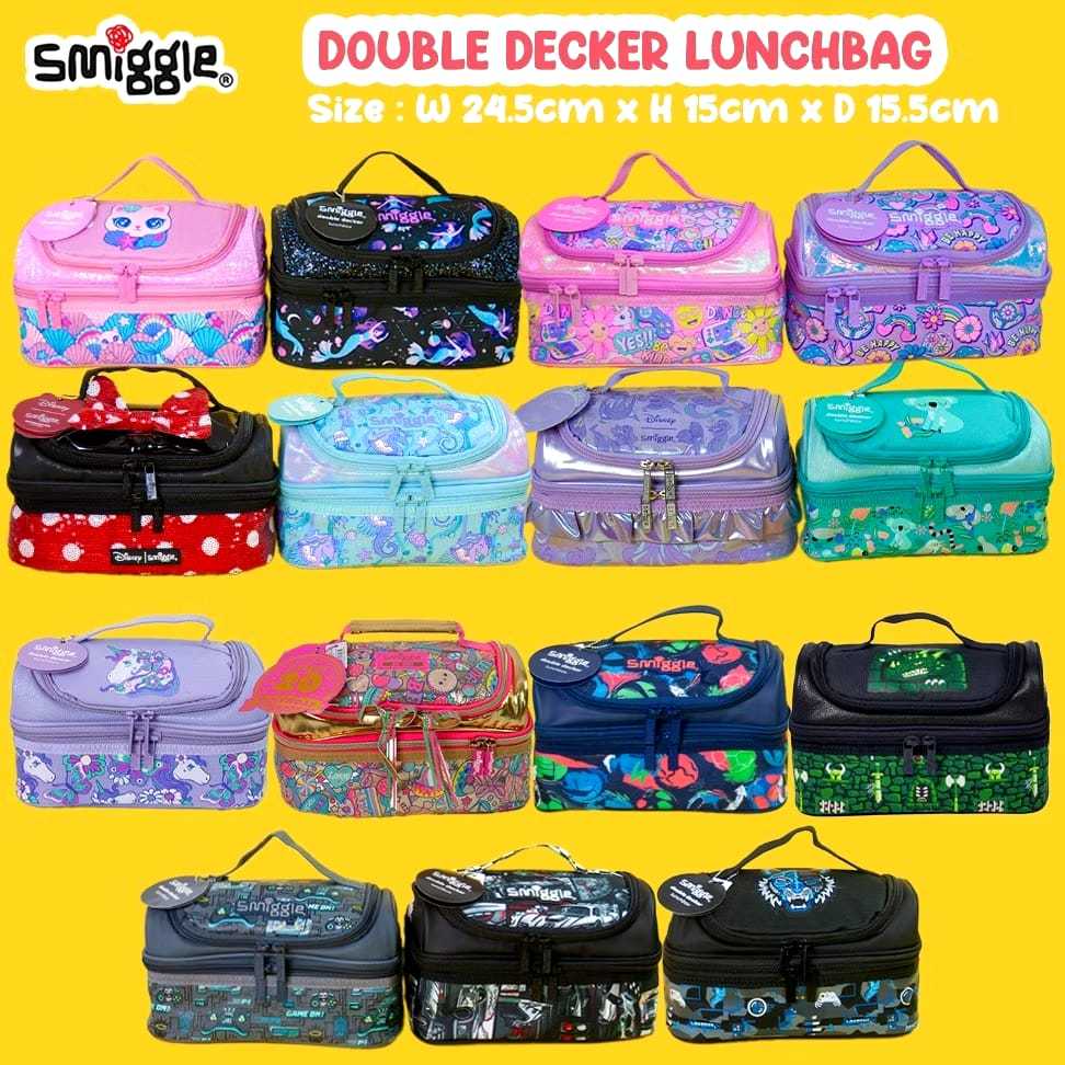 Jual Smiggle Budz Flashy Double Decker Lunchbag SMDD | Shopee Indonesia