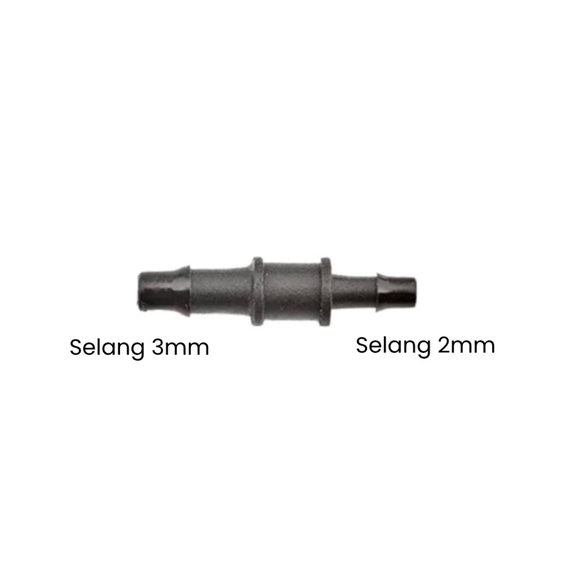 Jual Ink Tube Connector I Sambungan Selang I 3mm ke 2mm Hitam UV ...