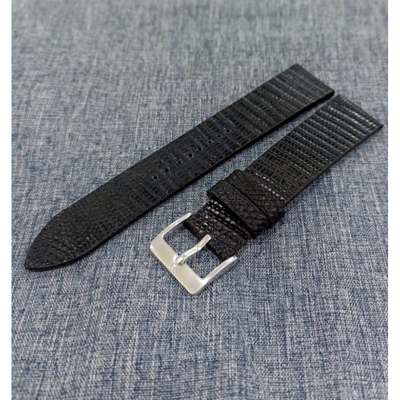 Jual strap leather handmade lizard skin, tali jam tangan kulut biawak ...