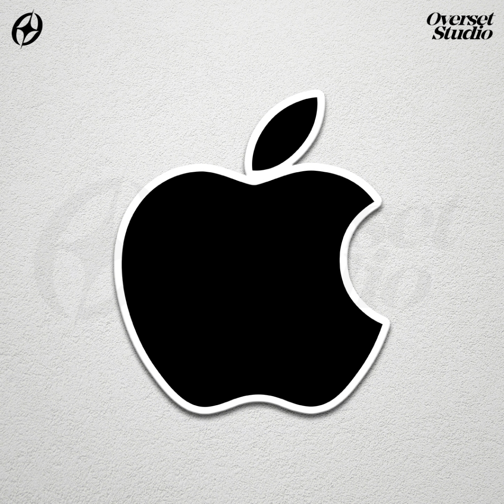 Jual (GRATIS ONGKIR & COD) Stiker Sticker Apple Logo / Stiker Aesthetic ...
