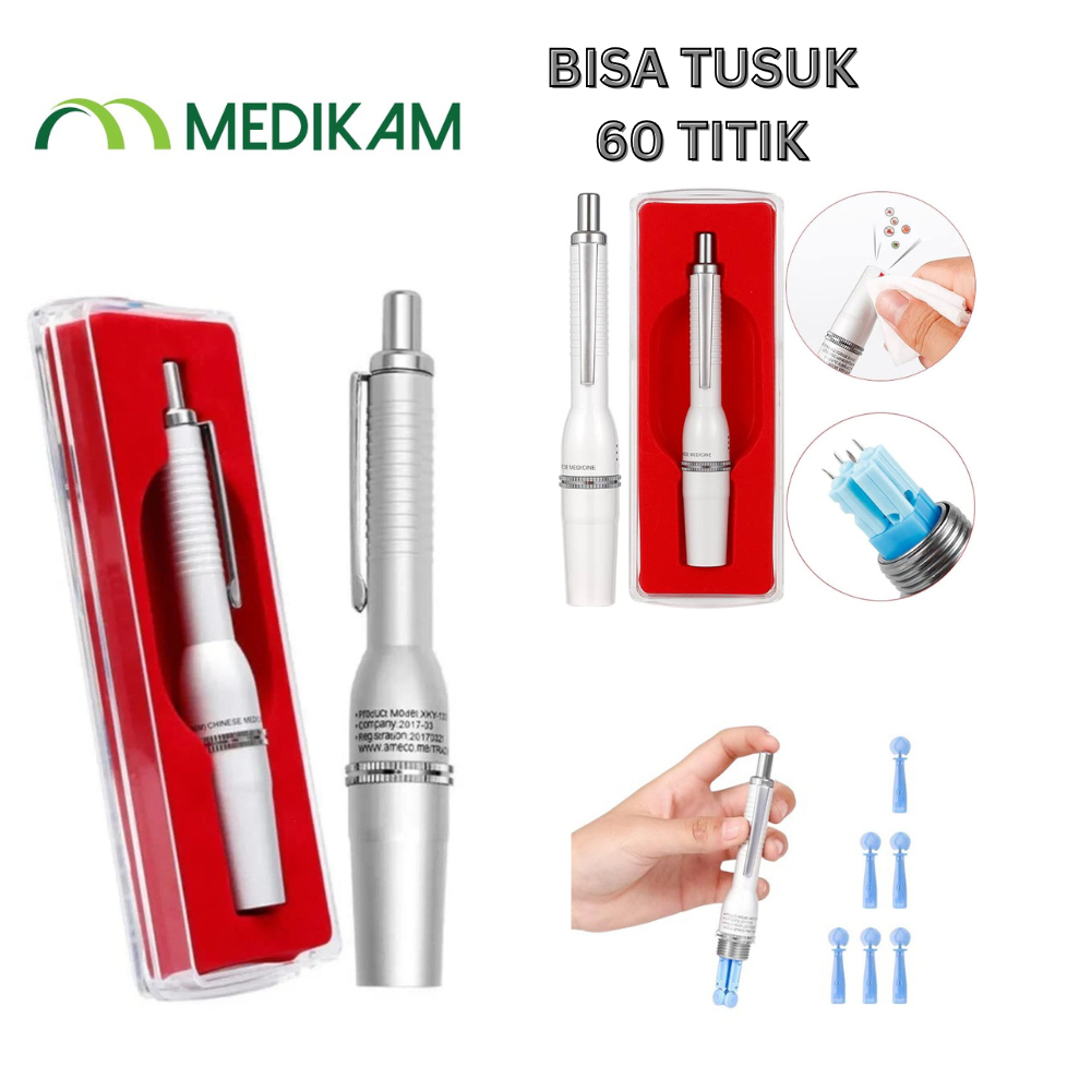 Jual *Ready Stock*Pen Bekam Pen Lancet 3 Kepala Bahan Stainless Kokoh ...