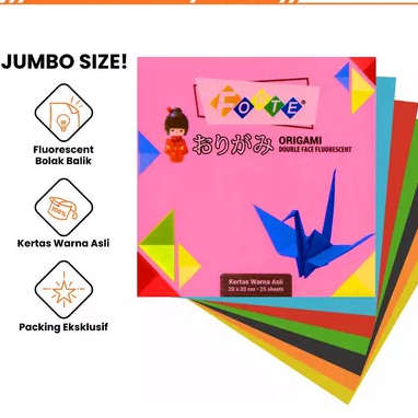 Jual Kertas Lipat Kecil / Origami Forte 20 x 20 (1 pack isi 25 lembar ...
