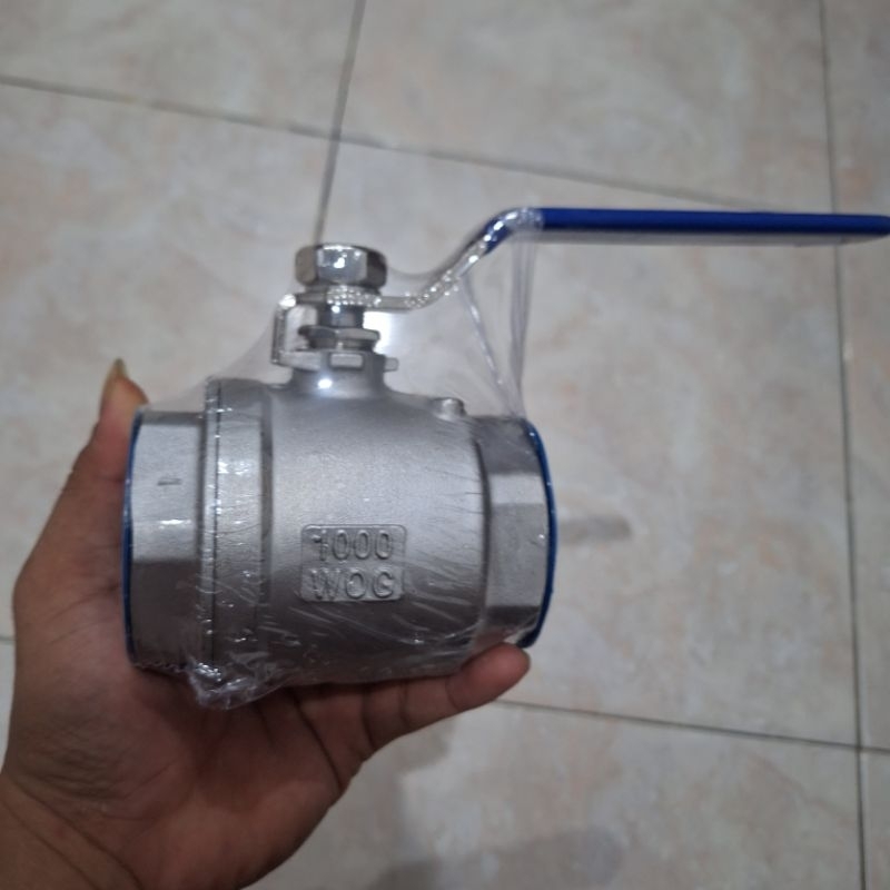Jual Ball Valve SANKYO type model 2PC Stainless 316 SS316 1/4" 3/8" 1/2 ...