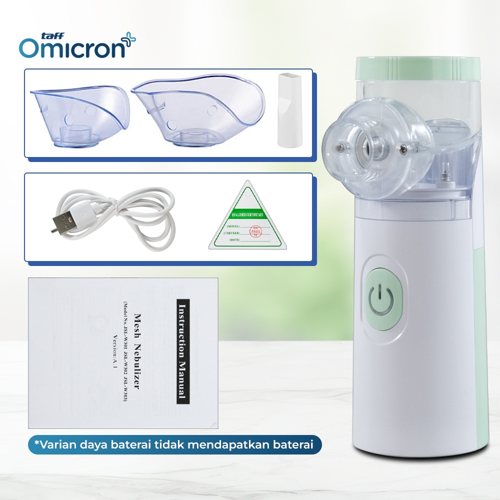 Jual Alat Terapi Pernapasan Handheld Nebulizer Inhaler Atomizer Versi Baterai - JSL-W303 - White ...