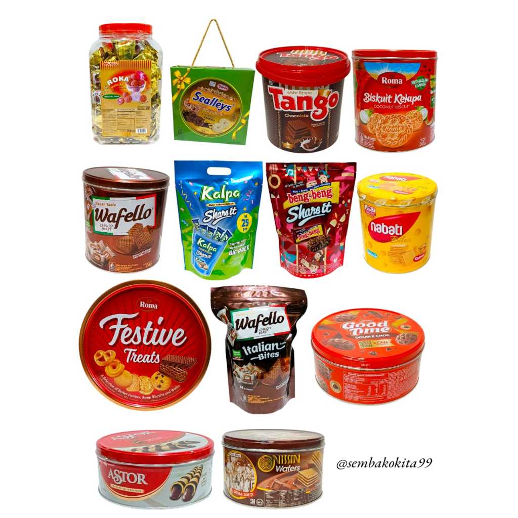 Jual Nabati Coklat Keju White, Wafello Coklat Coconut Caramel, Tango ...