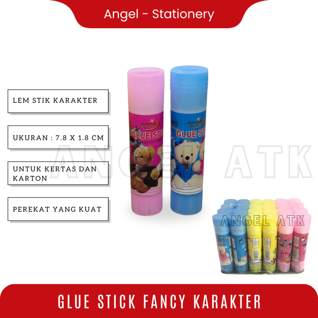 Jual Glue Stick Karakter / Lem Kertas Kartun / Glue Stick 10 Gr / Lem ...