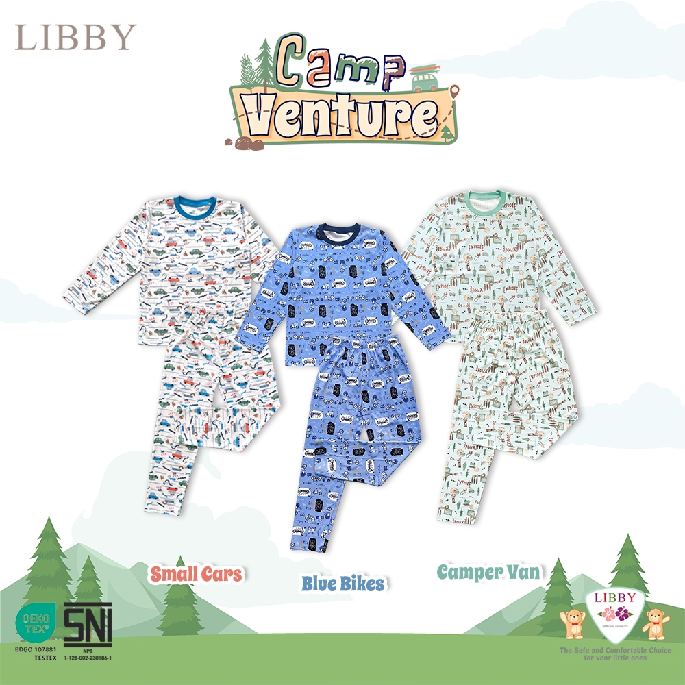 Jual LIBBY Setelan Piyama Anak Besar Oblong Panjang Laki - Laki Perempuan Motif Unisex (1 stel ...