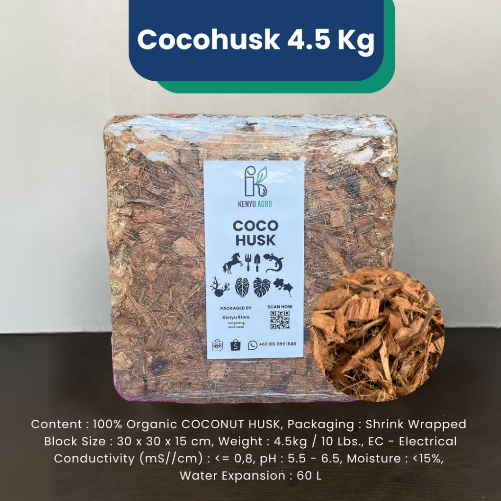 Jual KENYU AGRO Coco Husk 4.5kg / Media Tanam Platycerium / Alas Reptil ...