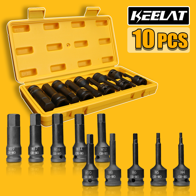 Jual 【KEELAT】 Baja 1/2" DR Hex Drive Bit Hexagonal Screwdriver Head Dr ...