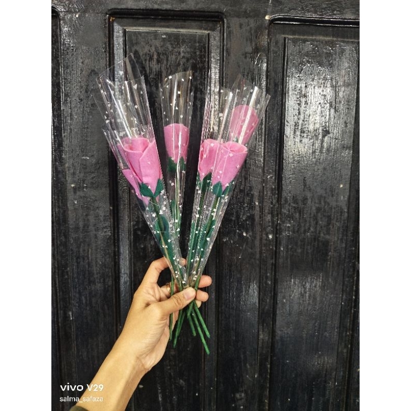 Jual Bunga Flanel Satuan Single Flower Bunga Satuan Bunga Flanel Satuan