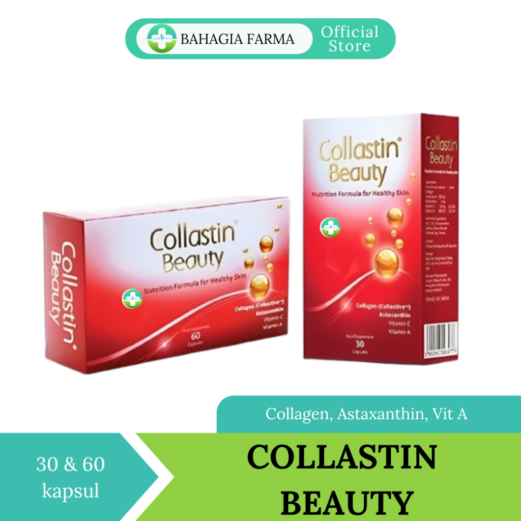 Jual COLLASTIN BEAUTY | COLLAGEN 500MG + ASTAXANTHIN 2MG | Shopee Indonesia