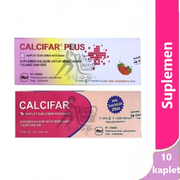Jual Calcifar dan Calcifar Plus Strip @ 10 kablet kunyah - suplemen ...