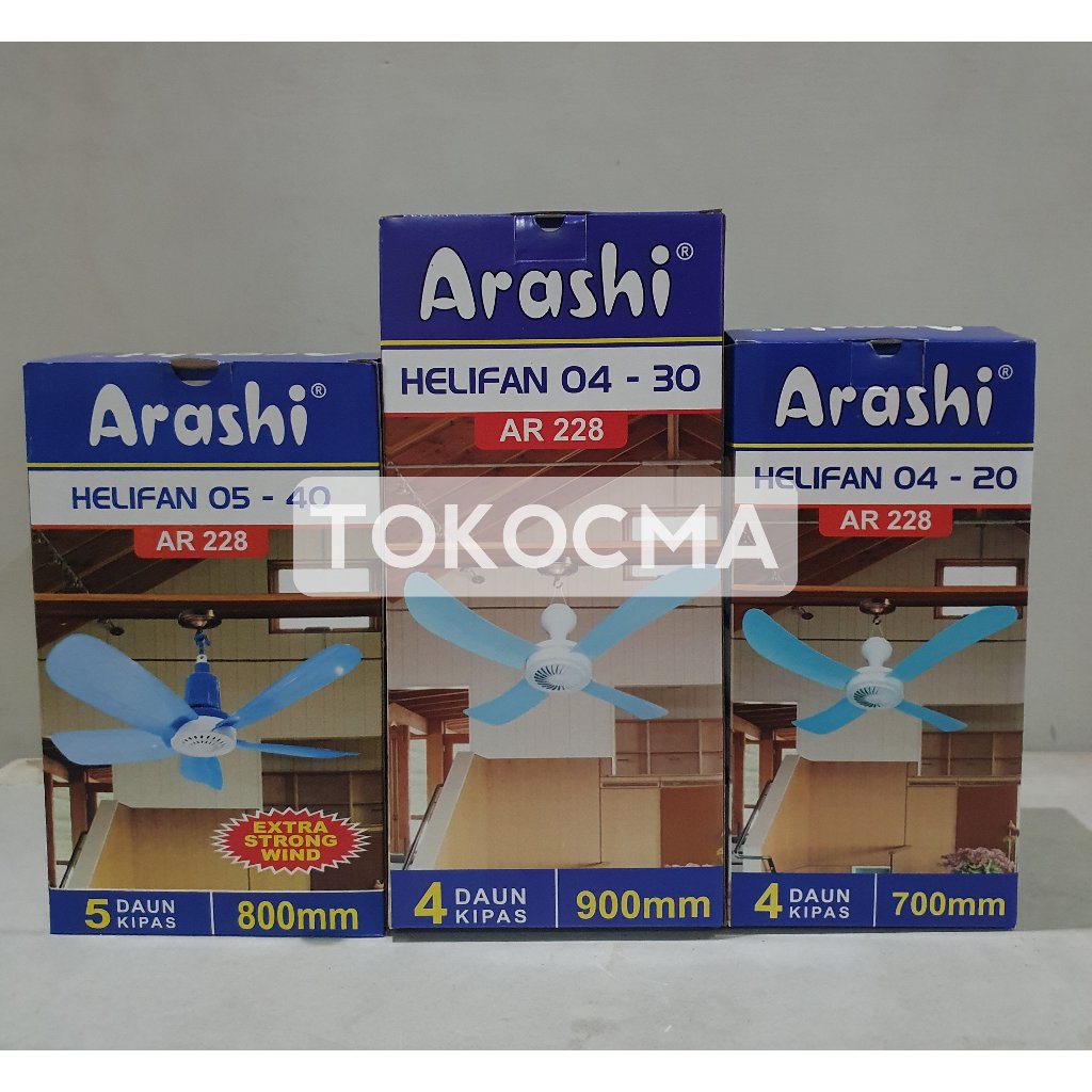 Jual Arashi Helifan 04 20w,30w,40w / Kipas Angin Gantung / Kipas ...