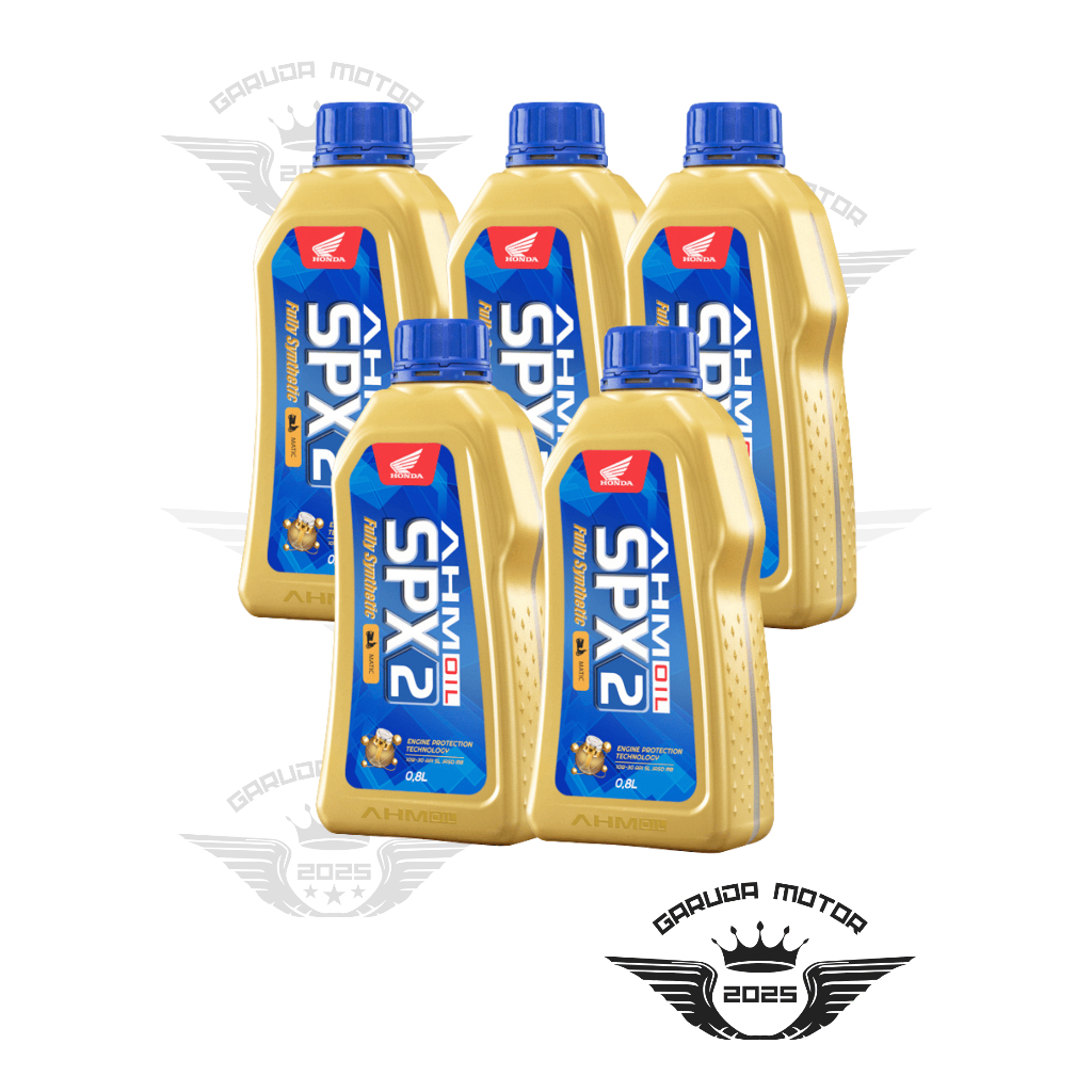 Jual 5 BOTOL Oli Motor Matic AHM Oil SPX 2 0.8L | Shopee Indonesia
