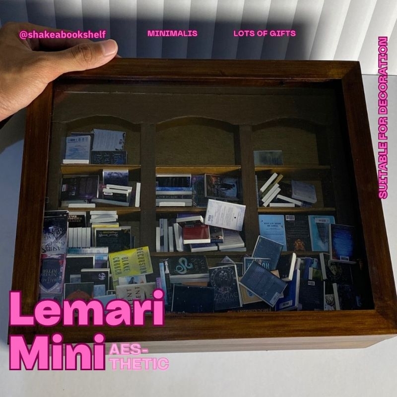 Jual Anxiety Bookshelf miniature / Lemari Mini/ mini books | Shopee ...