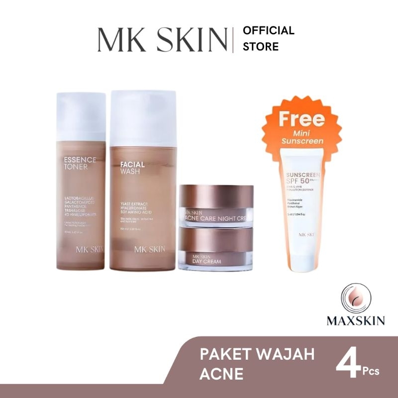 Jual MK SKIN - Mkskin Paket Wajah Acne | Shopee Indonesia
