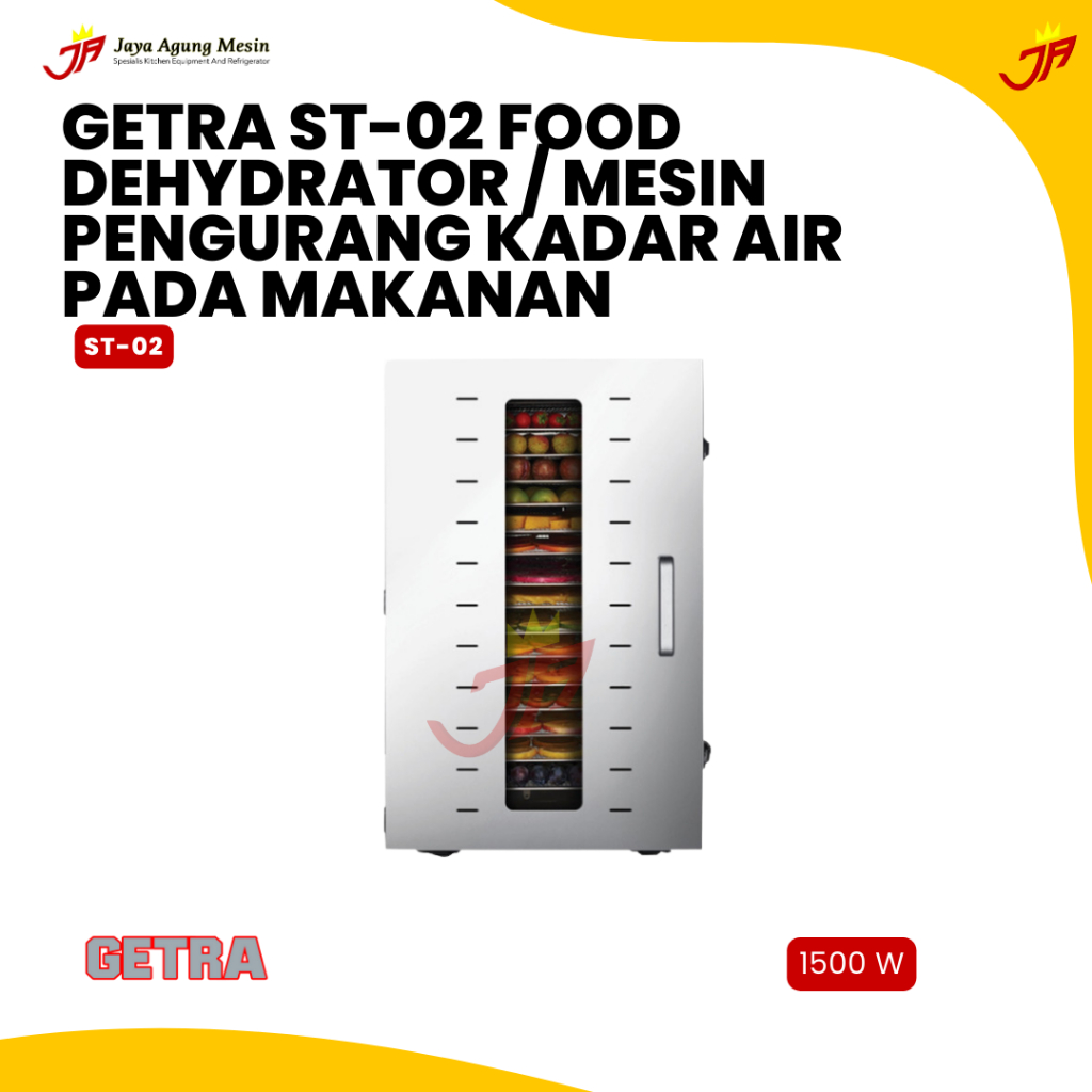 Jual GETRA ST-02 Food Dehydrator / Mesin Pengurang Kadar Air Pada ...
