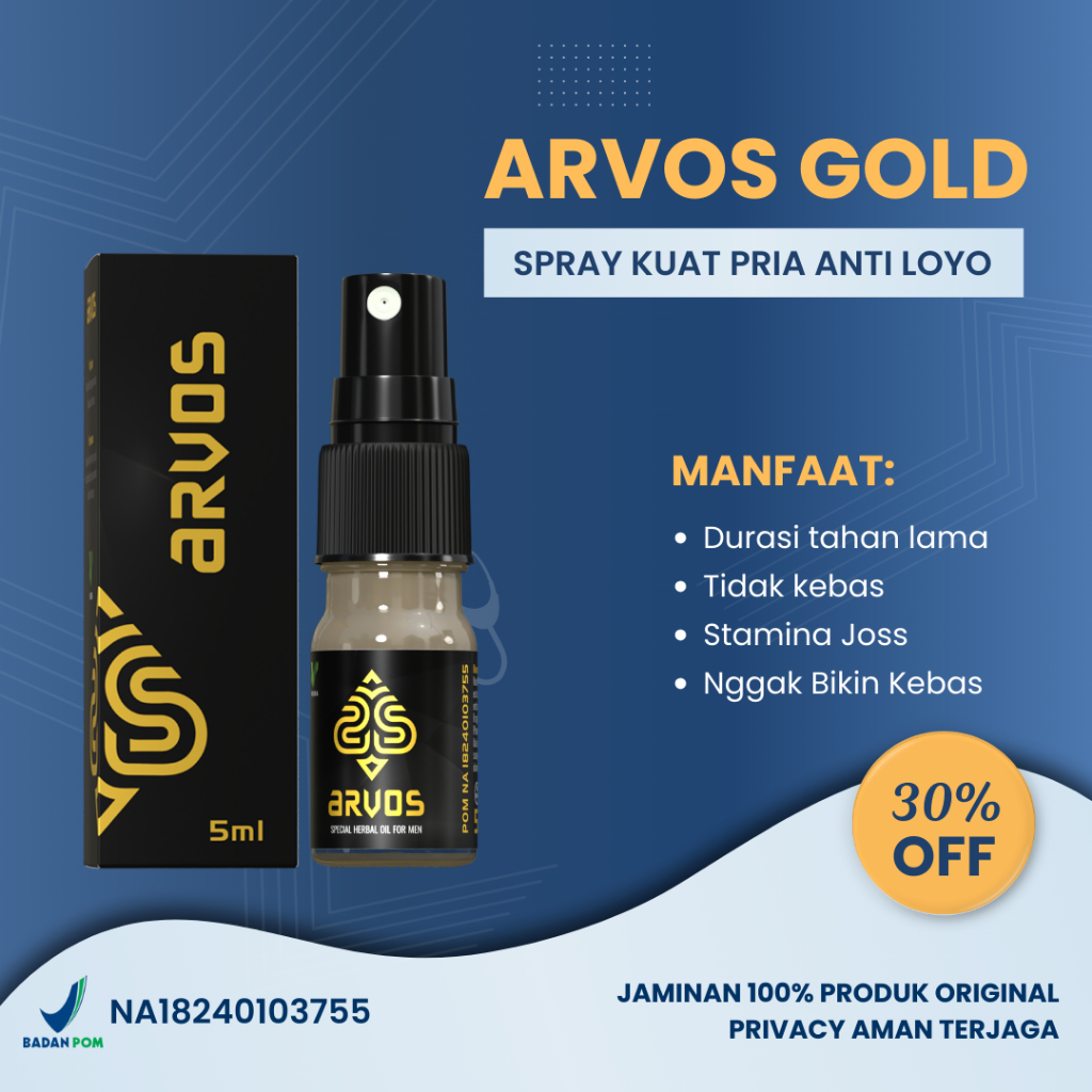 Jual ARVOS Obat kuat semprot pria tahan lama oles X-Sensiall Spray asli herbal original BPOM ...
