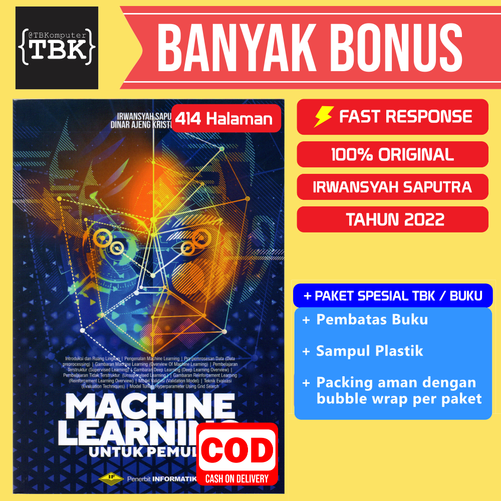 Jual BUKU MACHINE LEARNING UNTUK PEMULA IRWANSYAH SAPUTRA | Shopee ...