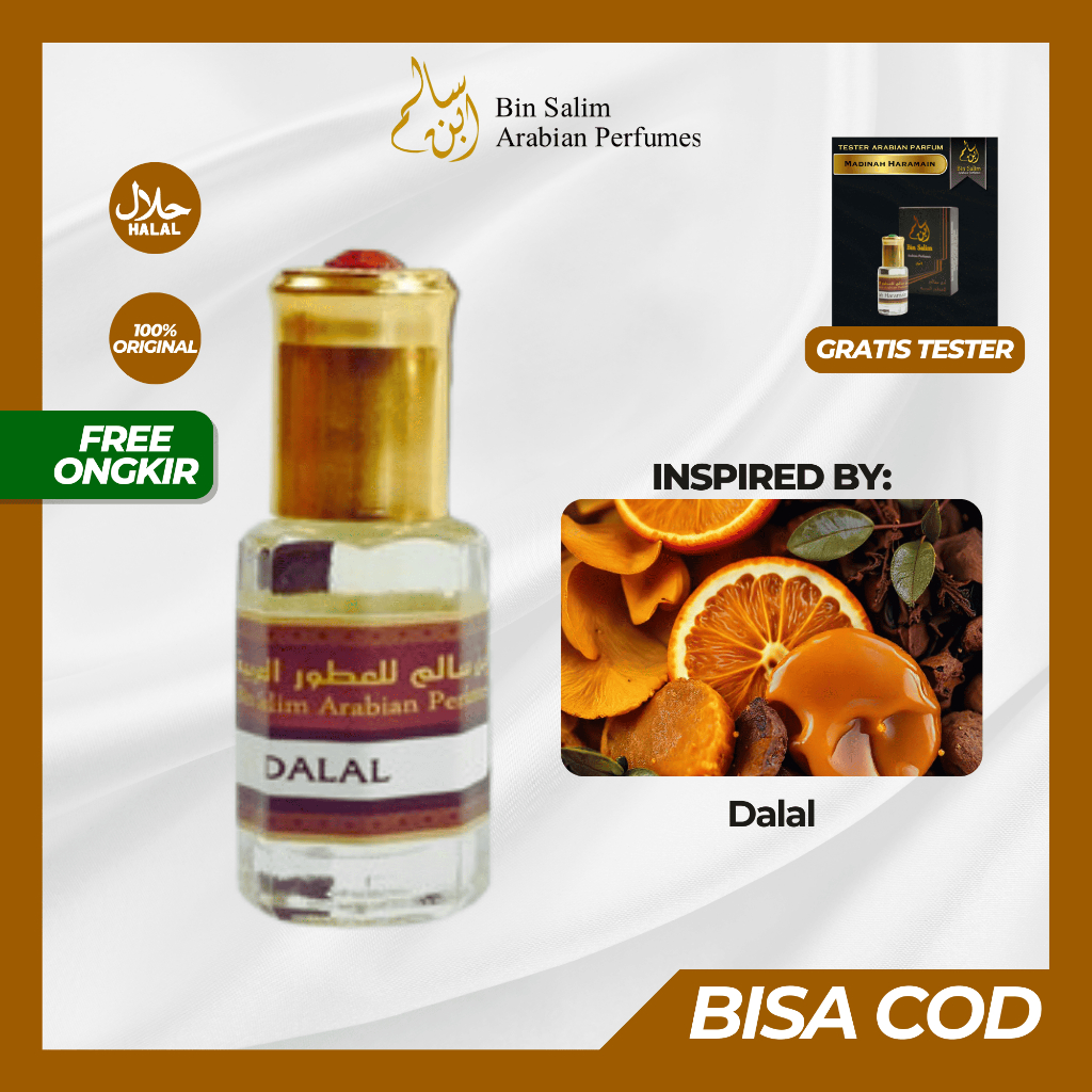 Jual Parfum Arab Dalal 6 mL Bin Salim Minyak Wangi Non Alcohol Tahan Lama Parfum Sholat Roll On ...