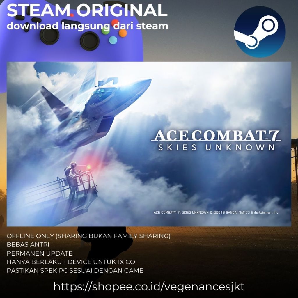 Jual ACE COMBAT 7 SKIES UNKNOWN PC Game Sharing Original + Latest ...