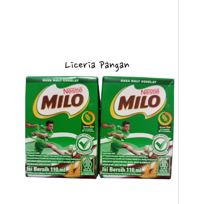 Jual Susu Milo UHT Coklat ACTIVE GO 110ml | Shopee Indonesia